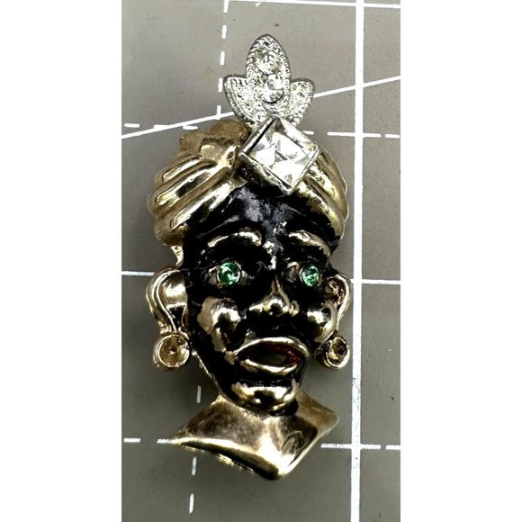 Unbranded | Jewelry | Vintage Mask Blackamore Smaller Brooch Pin | Poshmark